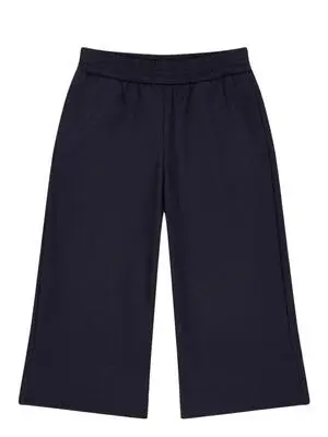 Moncler Logo Wide-leg Casual Pants - Black