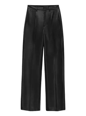 ANINE BING Belted Casual Pants - Black