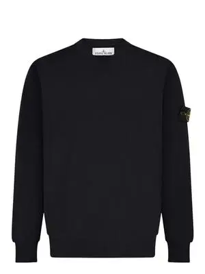 Stone Island V-neck Wool Sweater - Black