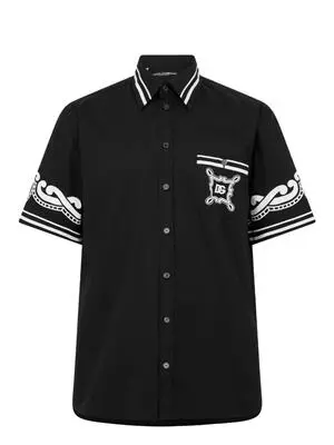 Dolce & Gabbana Bandana Short Sleeve Shirt - Black