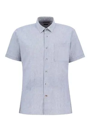 Barbour Tindale Striped Short Sleeve Shirt - Bleached Blue