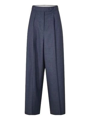 Givenchy Pleated Wide-leg Trousers - Blue