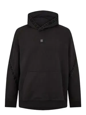 Hugo Boss Hooded Sweatshirt With Logo Detail - Black