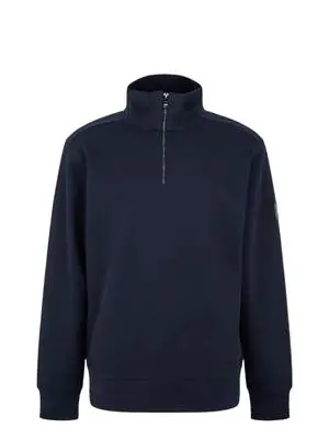 Hugo Boss Sidney Cotton Long Sleeve 1/4 Zip Fleece - Black