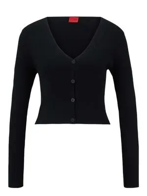 Hugo Boss Sandering Cardigan - Black