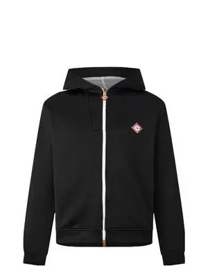 Casablanca Long Sleeve Hooded Sweatshirt - Black