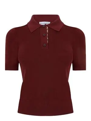 BURBERRY Burberry Short-Sleeved Knitted Polo Shirt
