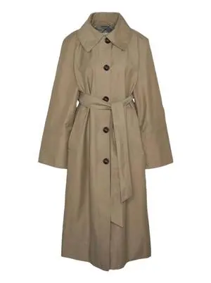 Barbour Beatrix Showerproof Trench Coat - Brown