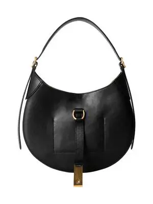 Polo Ralph Lauren Leather Shoulder Bag - Black