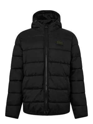 Barbour Quilted Hooded Puffer Jacket - Black