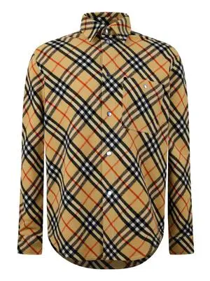 BURBERRY Versatile Plaid Long-sleeve Shirt