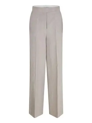 Max Mara Sequoia Wide-leg Trousers - Gray
