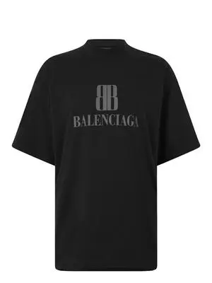 Balenciaga Simple Short-sleeved Shirt - Black