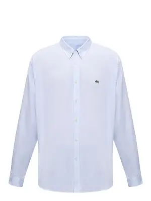 Lacoste Logo Patch Regular Fit Shirt - Blue
