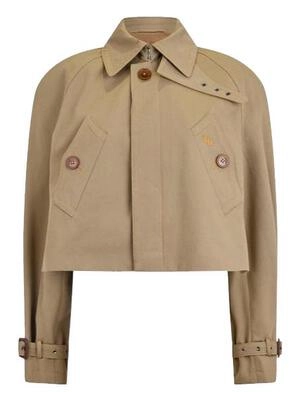 VIVIENNE WESTWOOD Graziano Cropped Trench Jacket - Beige