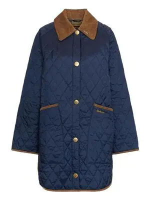 BARBOUR Barbour Quilted Oversized Jacket With Corduroy Collar
