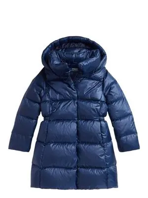 Polo Ralph Lauren Quilted Down Jacket With Elasticized Details - Blue