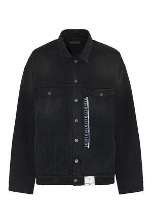 Balenciaga Balenciaga Denim Jacket With Logo Detail Black
