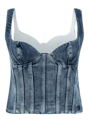 Off-White Denim Camisole Top - Blue