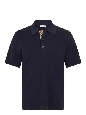 Burberry Knit Ss Polo Sn54 - Black