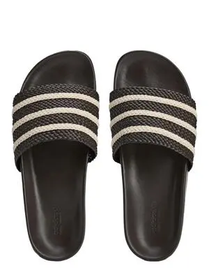 ADIDAS ORIGINALS By Wales Bonner Adilette Slides - Black