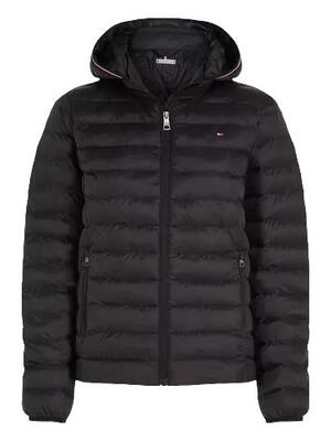 Tommy Hilfiger Lightweight Padded Jacket With Hood - Black