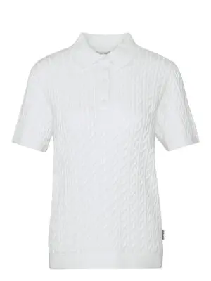 BARBOUR Barbour Hartland Short Sleeve Cable Knit Polo