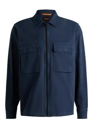 Hugo Boss Zip-up Casual Jacket - Black