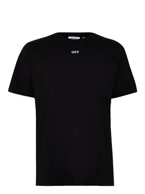 Off-White Fitted Short-sleeved Shirts - Black
