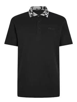 Versace Short-sleeved Polo Shirt - Black