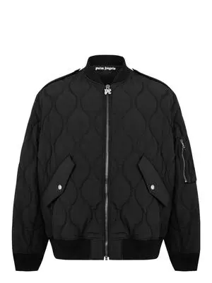 Palm Angels Diamond Lattice Casual Jacket - Black