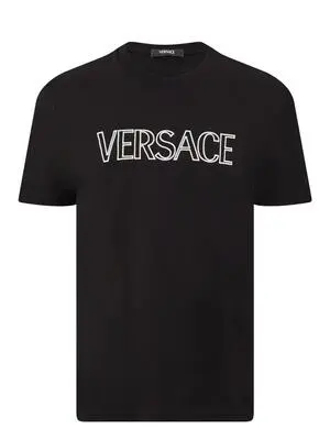 Versace Logo T-shirt - Black