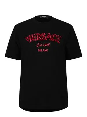 Versace Simple Logo T-shirt Black