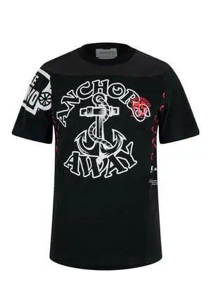 MARINE SERRE Pattern Printed T-shirt - Black