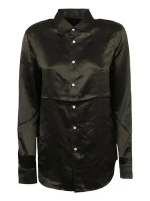 Polo Ralph Lauren Button-up Silk Shirt - Black