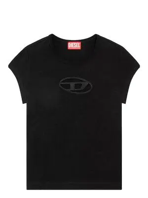 DIESEL® T-angie Oval D T-shirt - Black