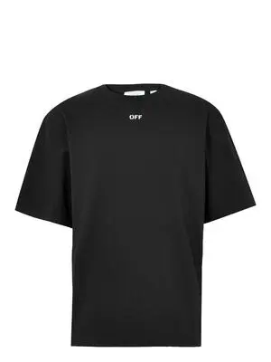 Off-White Logo Short Sleeve T-shirt - Black