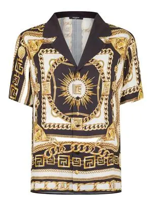 Balmain Short-sleeve Camp Collar Shirt - Multicolor