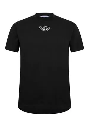 Off-White Logo Short Sleeve T-shirt - Black