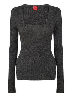Hugo Boss Long Sleeve Knit Top - No