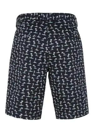 Hugo Boss Printed Casual Shorts - Black