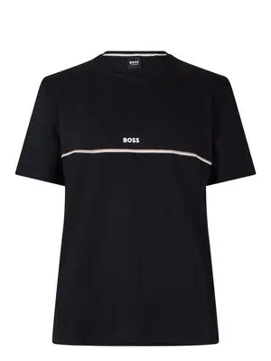 Hugo Boss Minimalist Crew Neck Short-sleeve Top - Black
