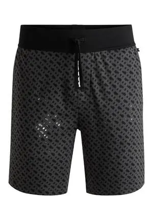 Hugo Boss Printed Shorts - Black