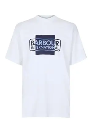 Barbour Short-sleeved Cotton Divide T-shirt - White