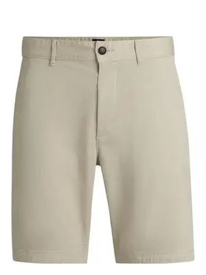 Hugo Boss Cotton Chino Shorts - Nude