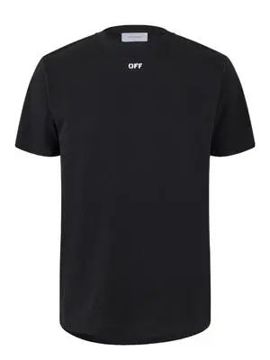 Off-White Logo Crew Neck T-shirt - Black