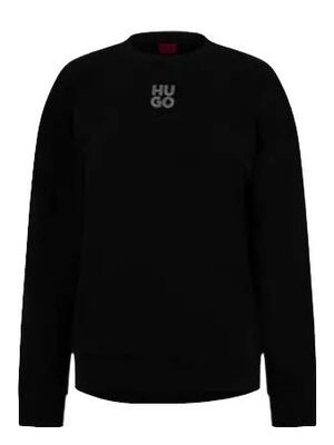 Hugo Boss Diamante Easy Crew Sweater - Black