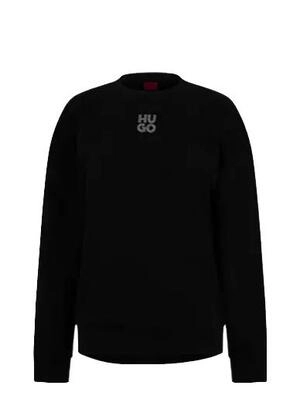 Hugo Boss Diamante Easy Crew Sweater - Black