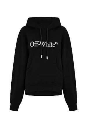 Off-White Logo Bookish Hoodie - Black