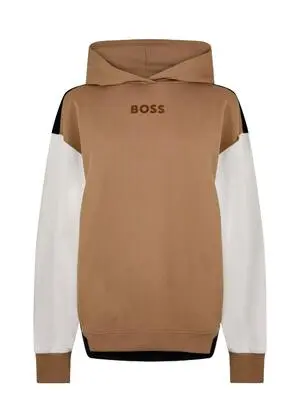 Hugo Boss Color Block Hoodie - Brown